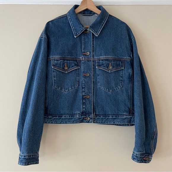 Uniqlo | Jackets & Coats | Uniqlo Boxy Cropped Denim Jacket | Poshmark